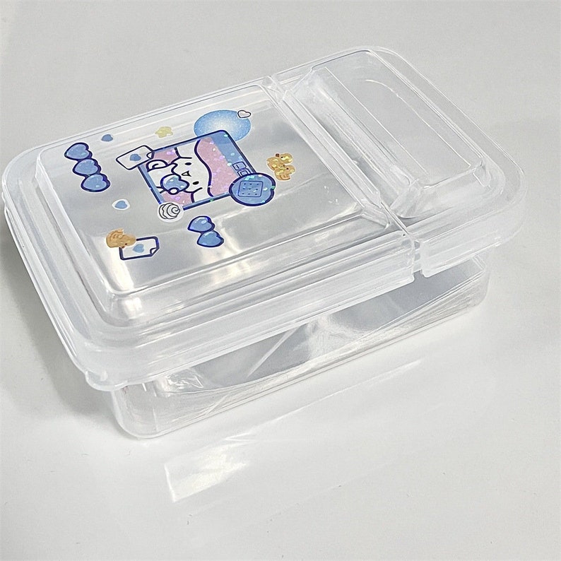 Clear Flip Top Container Plastic Simple Card Sleeves Storage - Etsy