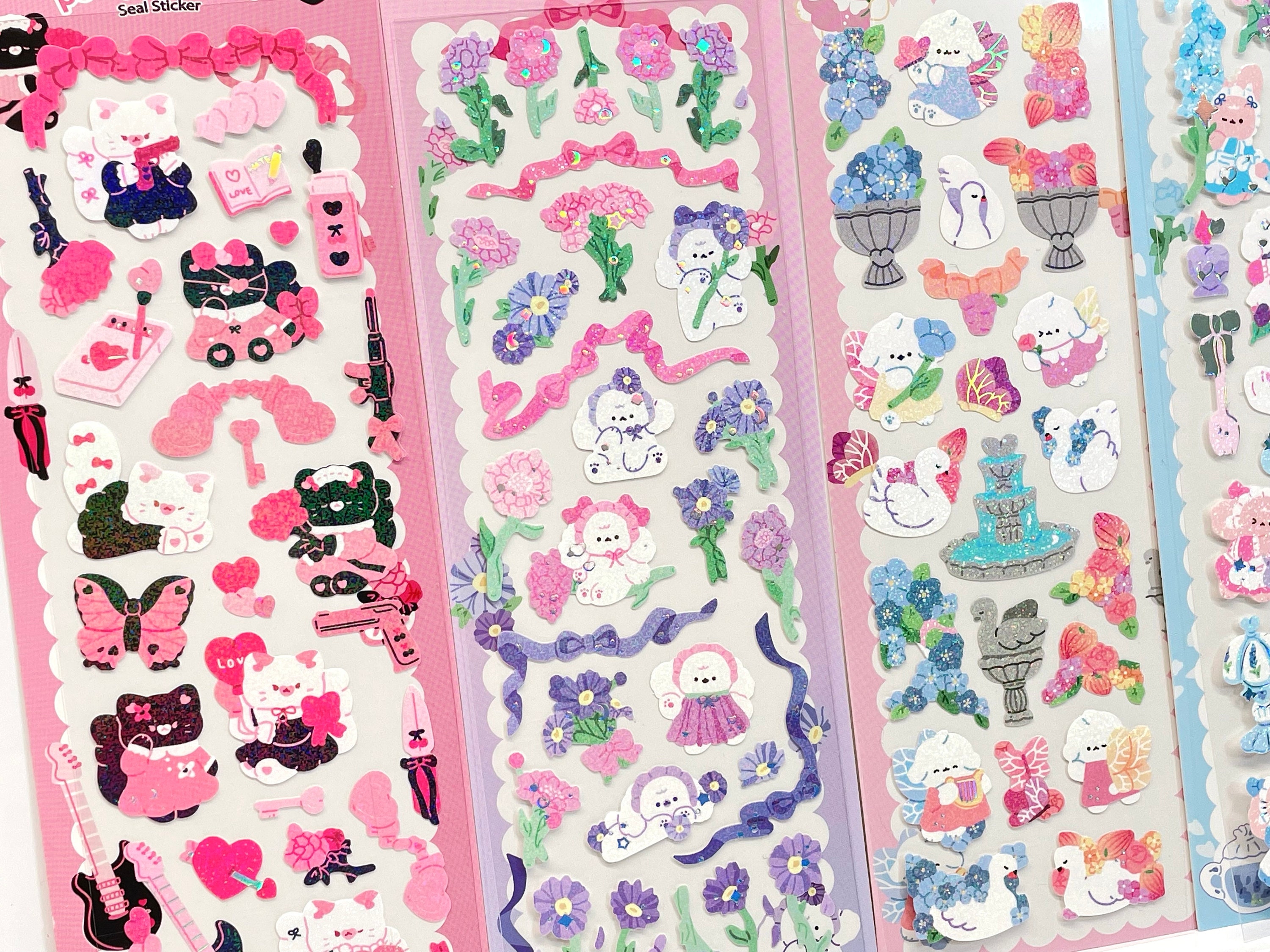 Polco Kawaii Bunny Toploader Sticker Cute Fairy Cat Sticker - Etsy