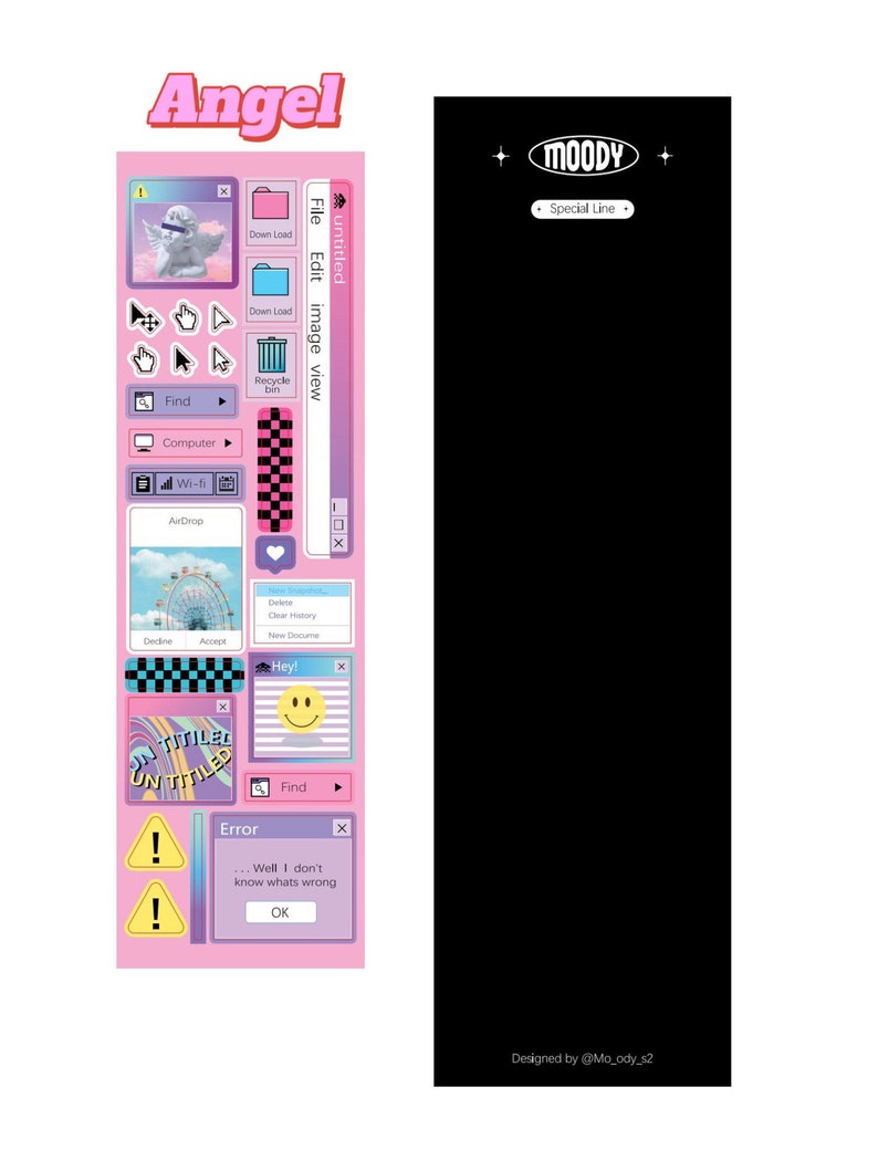 Holographic Playlist Deco Stickers Retro Chat Box Stickers - Etsy