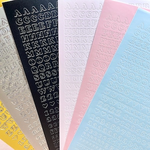 Letter Stickers - Etsy