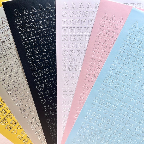 Letter Stickers - Etsy