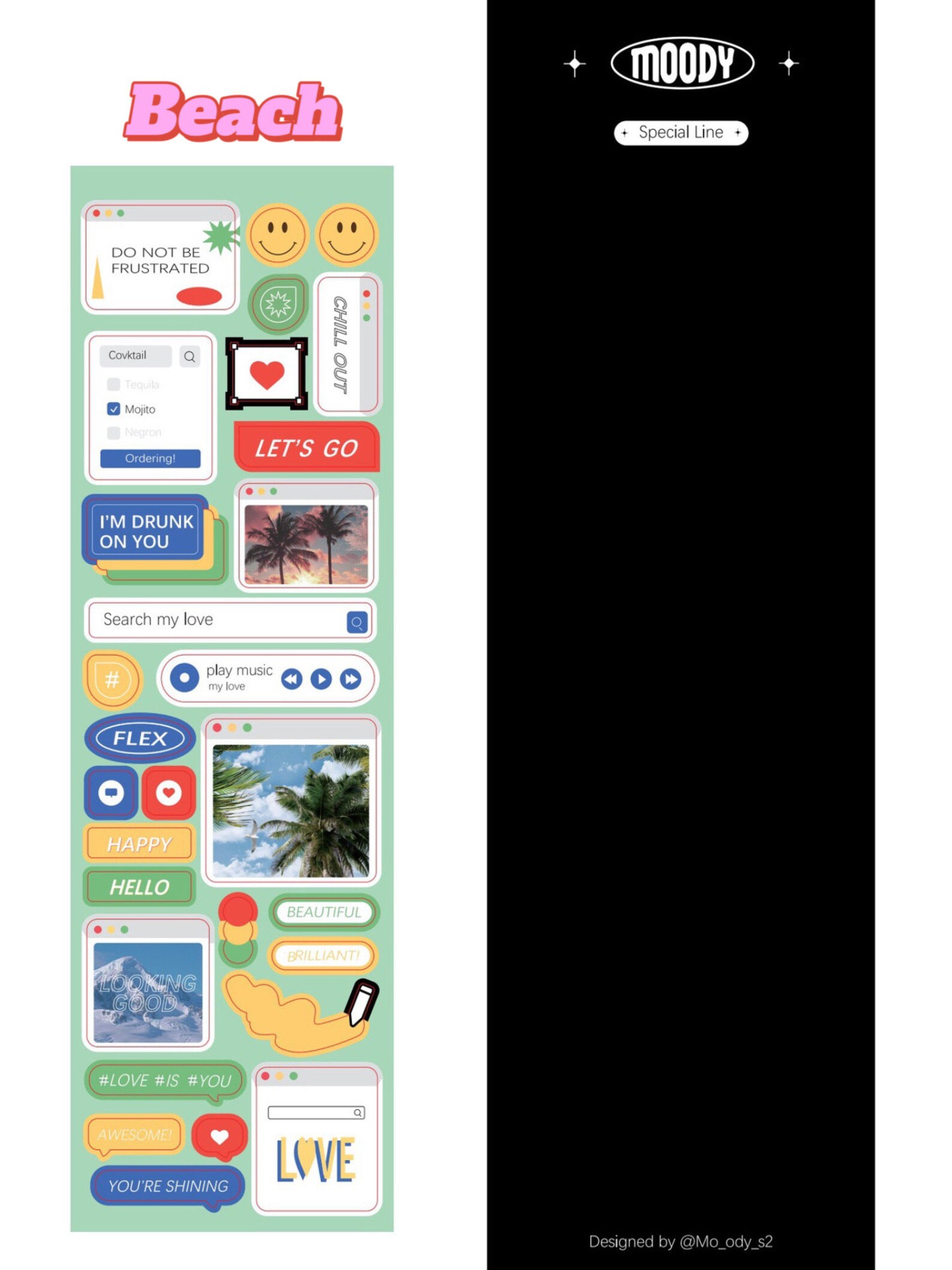 Holographic Playlist Deco Stickers Retro Chat Box Stickers - Etsy