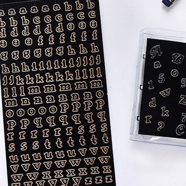 Letter Stickers - Etsy