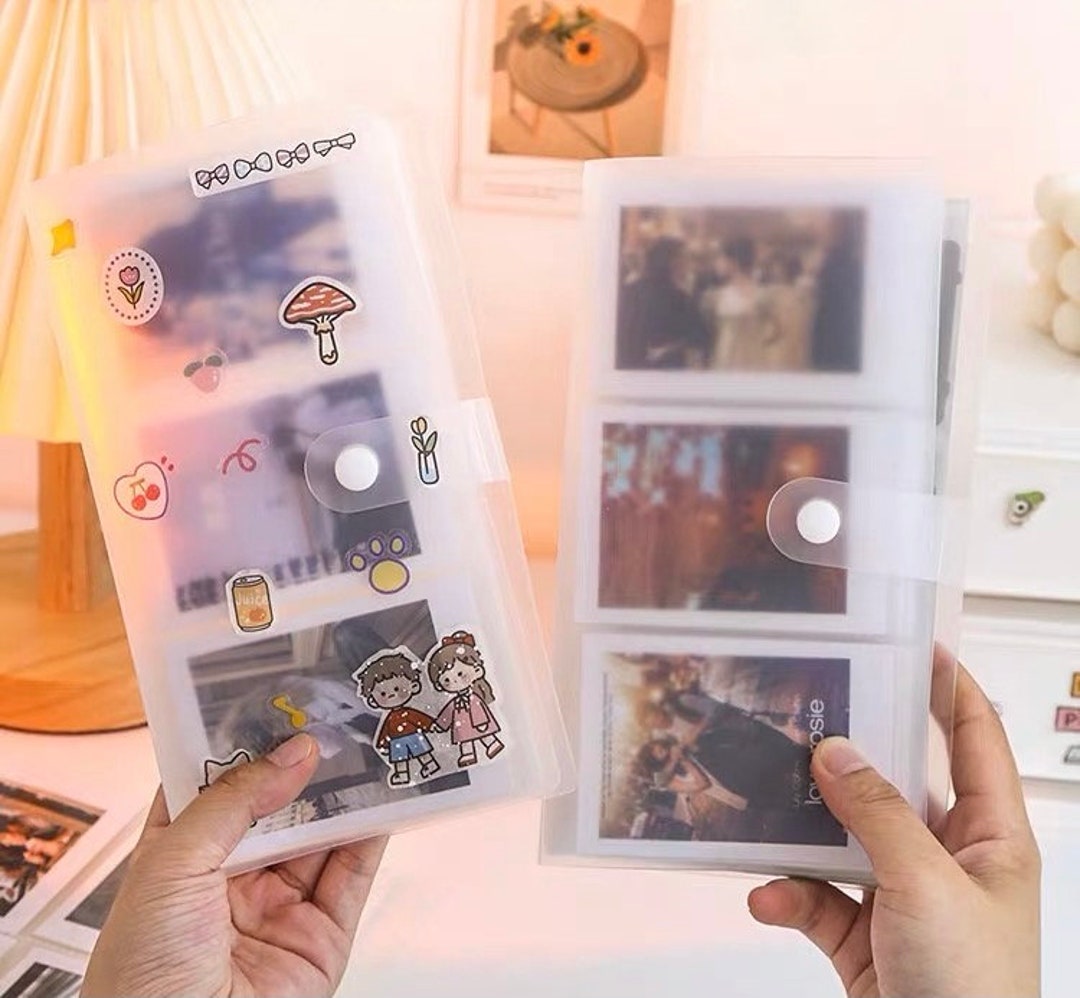 Simple Binder With White Matte Hard Cover, 120 Pockets Double Sided for ...