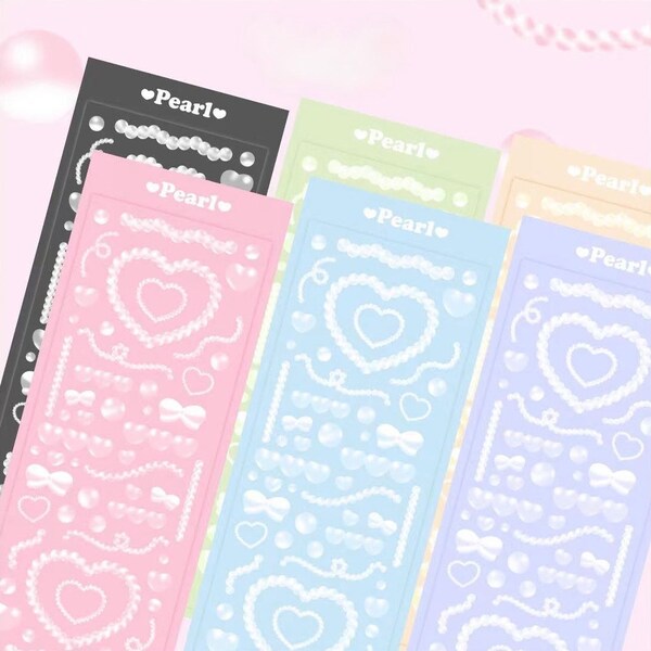 Pearl Stickers - Etsy