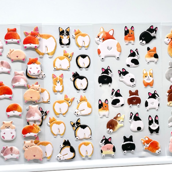 Animal Puffy Sticker - Etsy