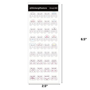 Emoji Sticker Sheet, Planner Deco Stickers, Scrapbooking Sticker Sheet, Comic Background Deco ...