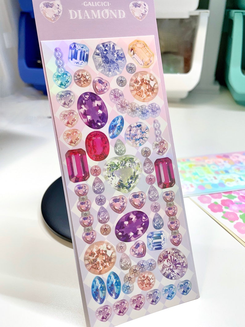 Kawaii Puppy Kpop Toploader Deco Stickers Diamond Stickers - Etsy