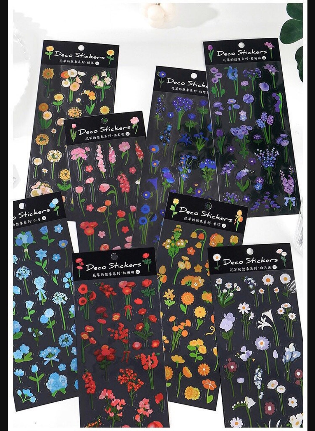 Flower Stickers, Bullet Journal Stickers, Deco Sticker, Floral Stickers ...