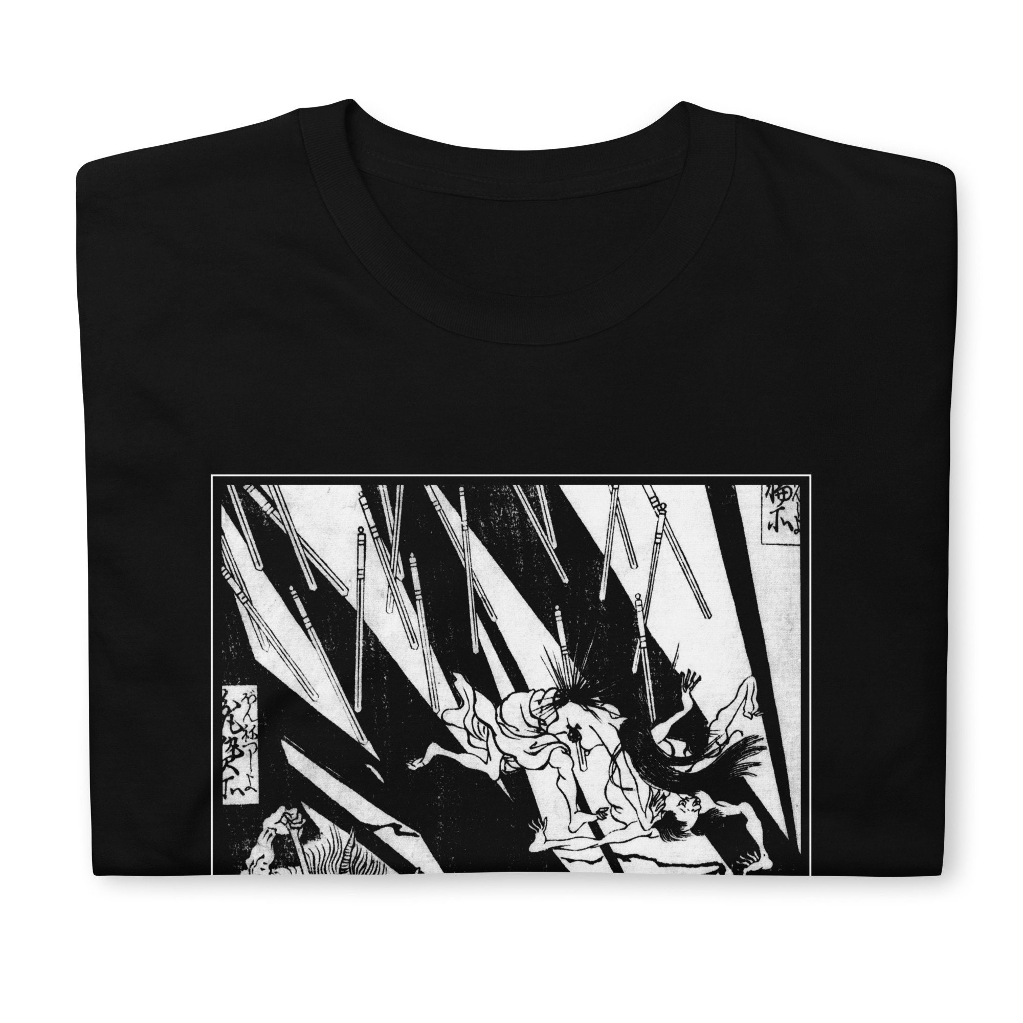 Ancient Japanese Art Raining Swords Shirt, Japanese Traditional, 18th ...