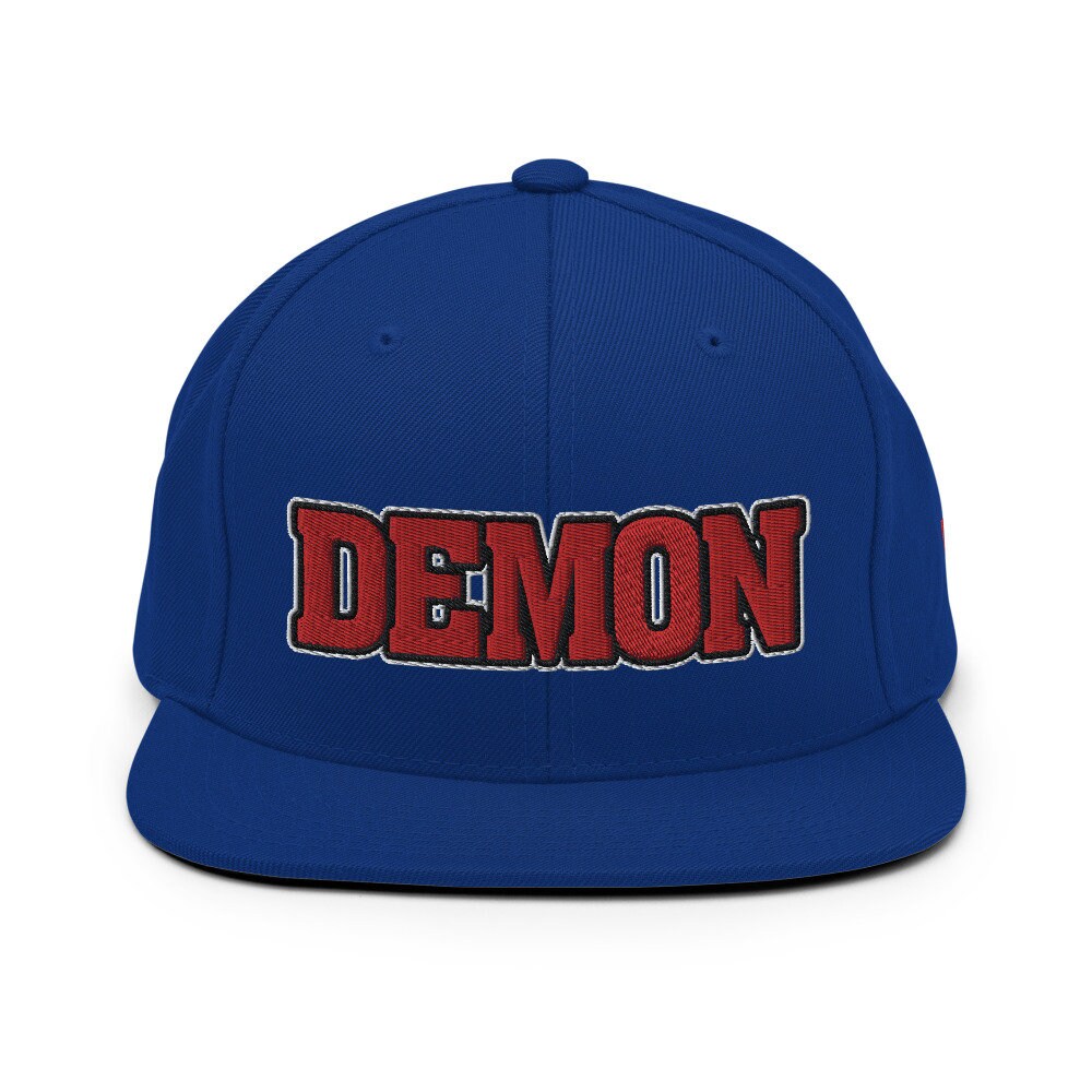 DEMON Snapback Hat, Japanese Kanji Hat, Oni, Hannya, Oni Hat, Kanji Hat ...