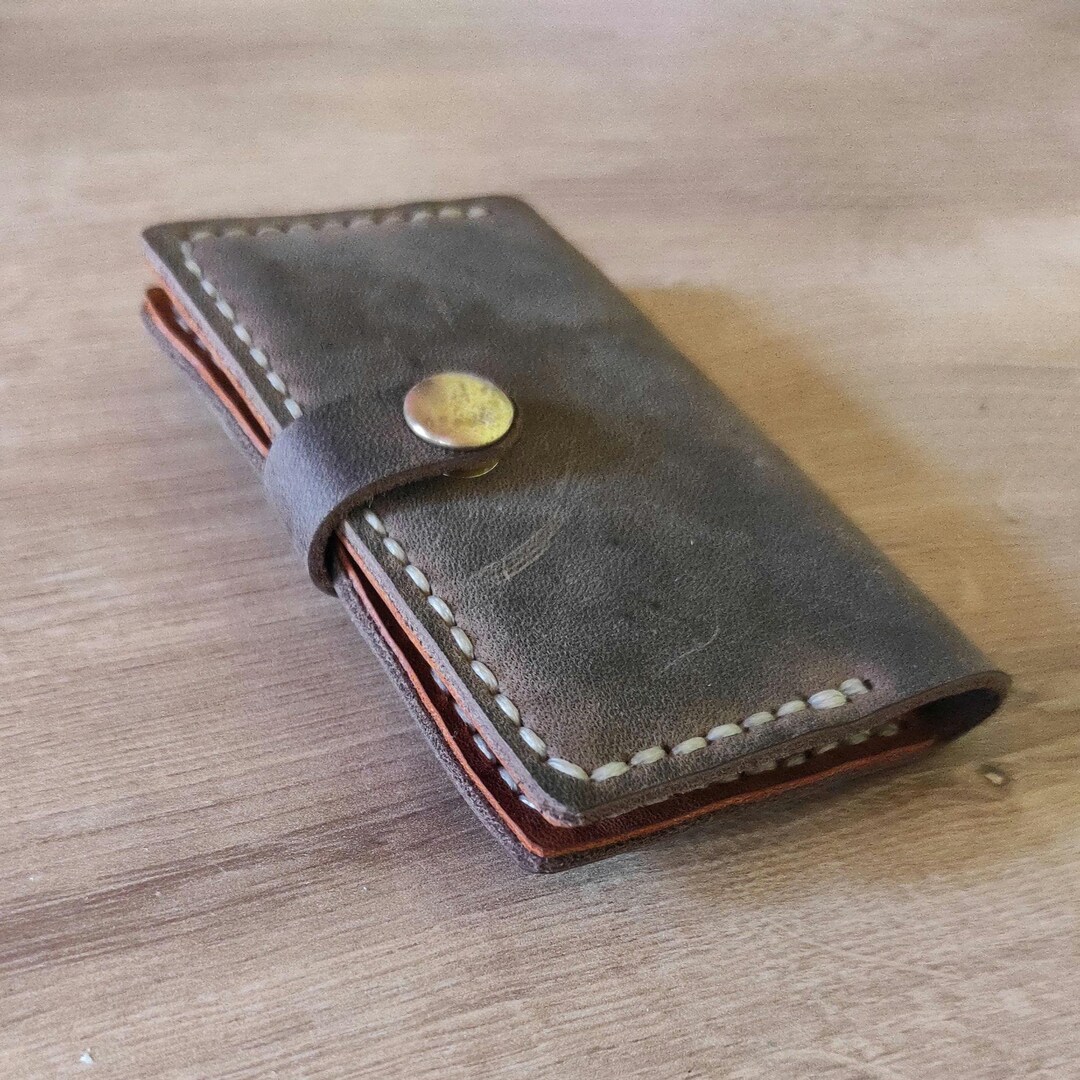 Leather Slim Card Wallet | Card Holder | Leather Card Case - Etsy