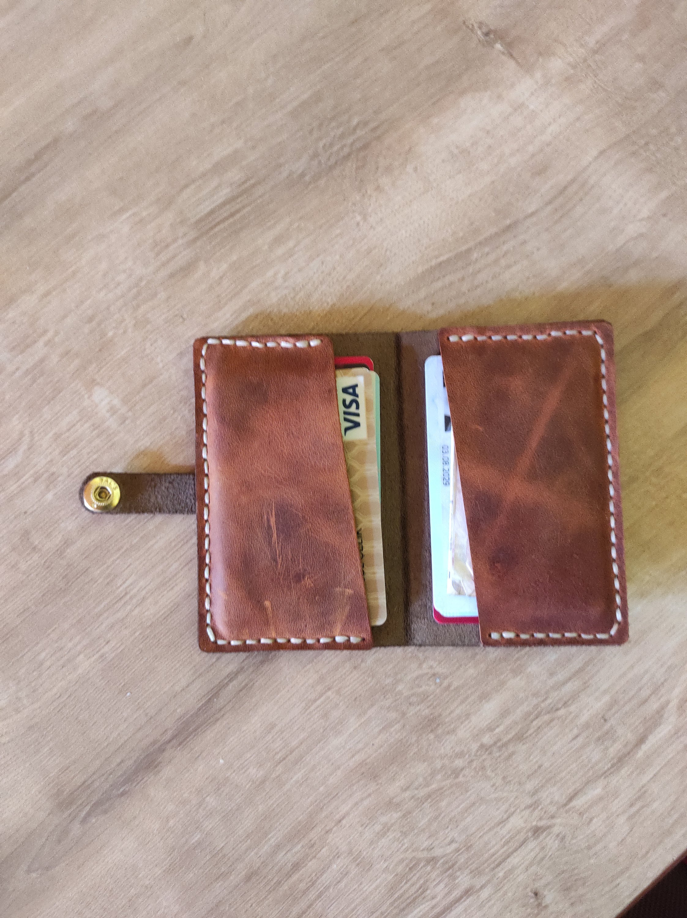 Leather Slim Card Wallet Card Holder Leather Card Case - Etsy