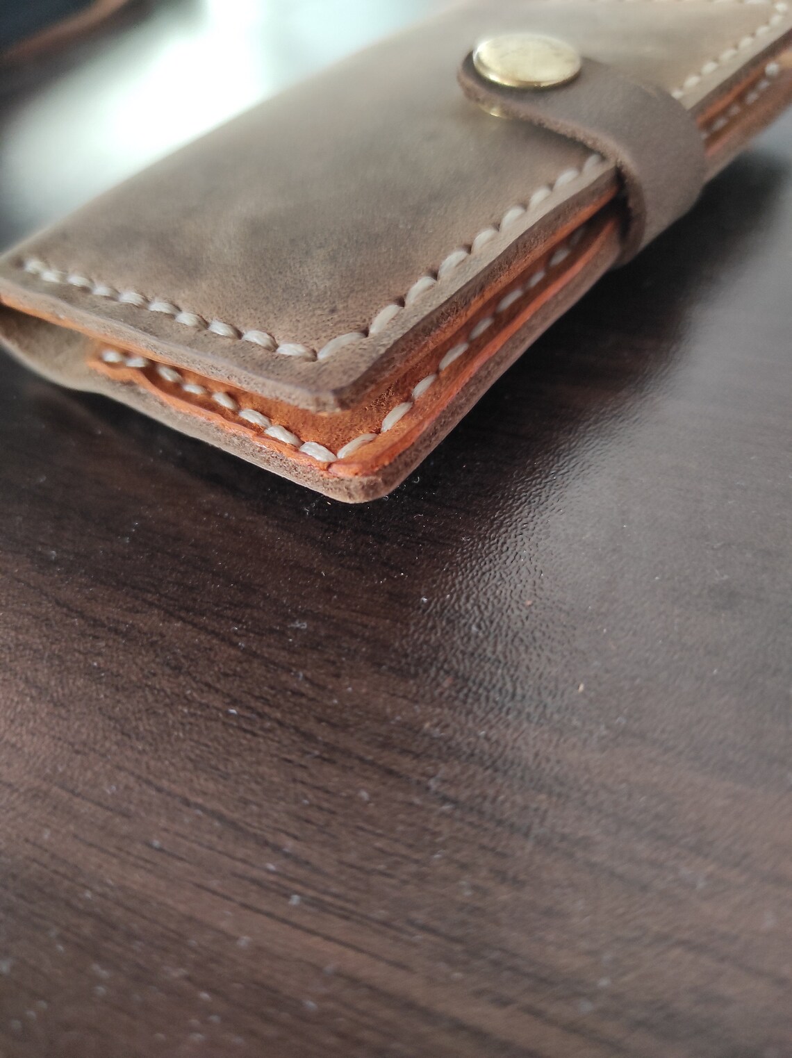 Leather Slim Card Wallet Card Holder Leather Card Case - Etsy