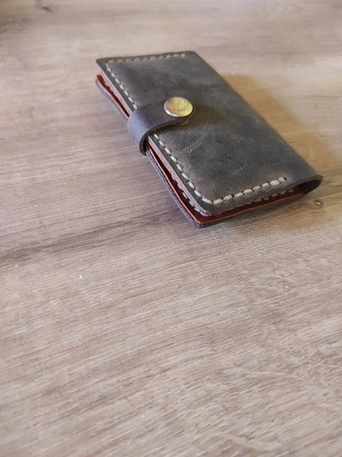 Leather Slim Card Wallet Card Holder Leather Card Case - Etsy
