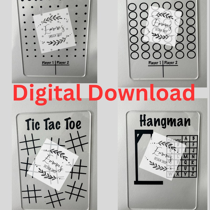 Acrylic Games Tic Tac - Etsy