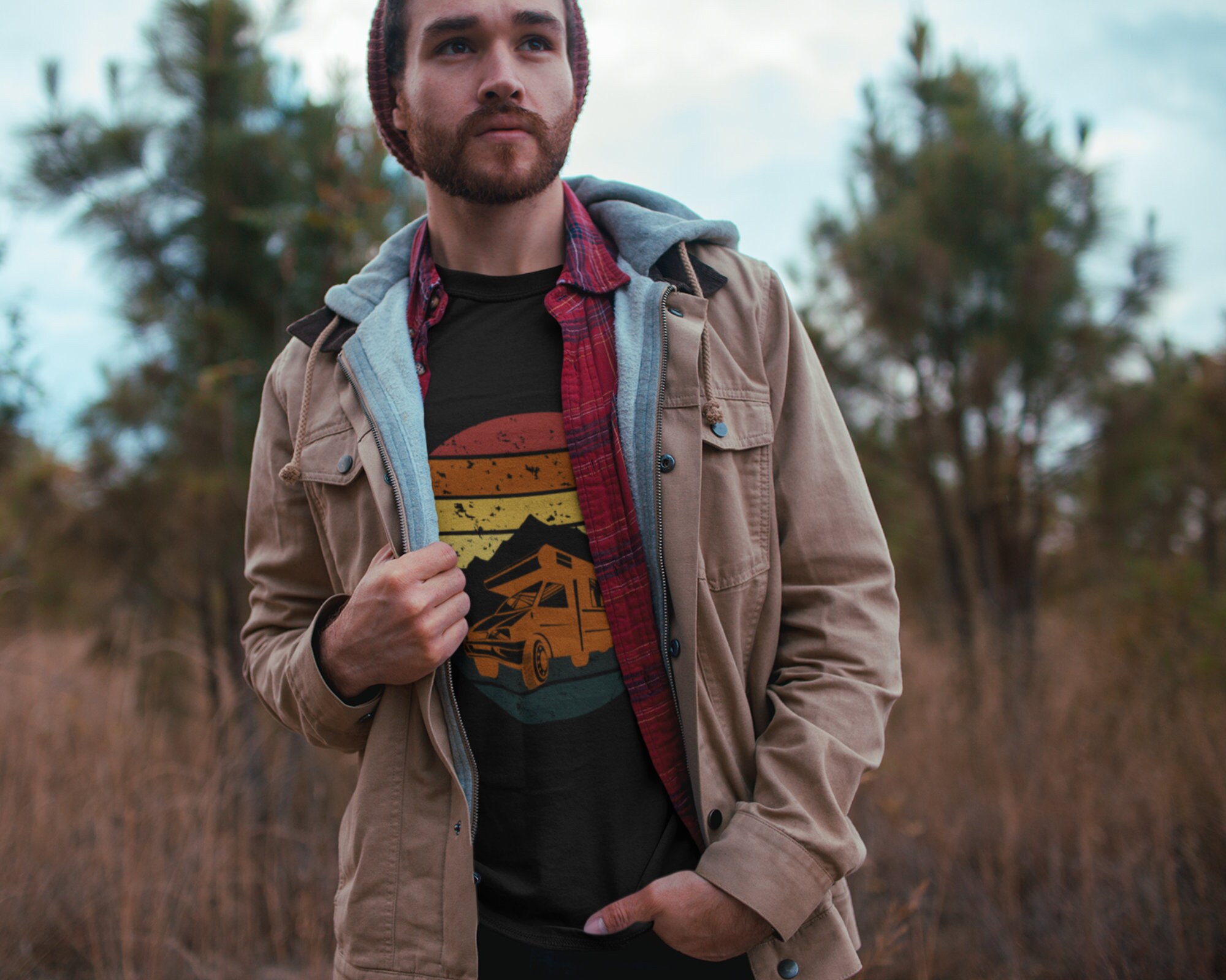 RV SHIRT, Rv Gift for Men, Retro RV Shirt for Happy Camper, Camping ...