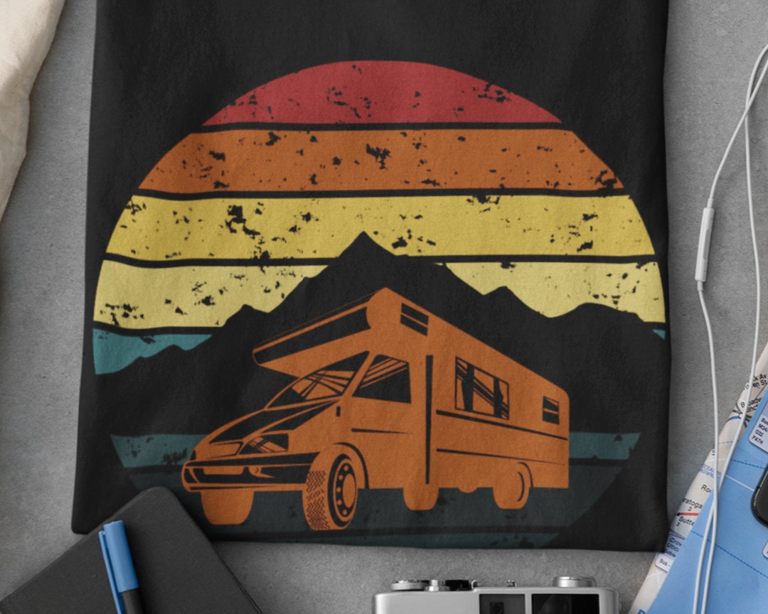 RV SHIRT, Rv Gift for Men, Retro RV Shirt for Happy Camper, Camping ...