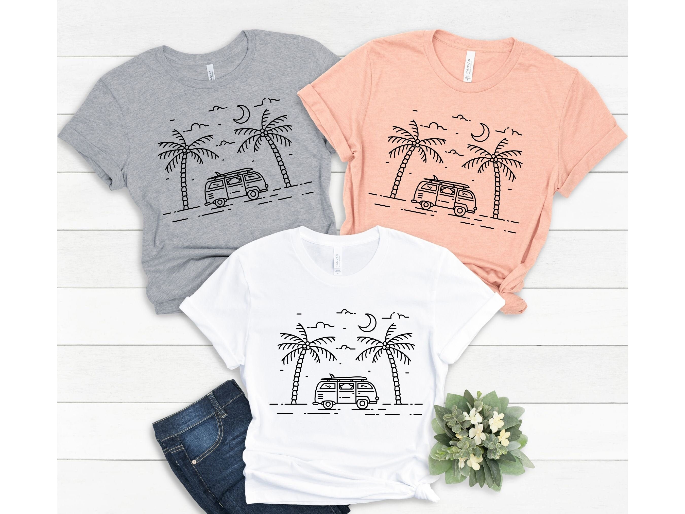 VAN LIFE SHIRT, Vanlife Shirt for Couples, Summer Shirt, Retro Bus ...