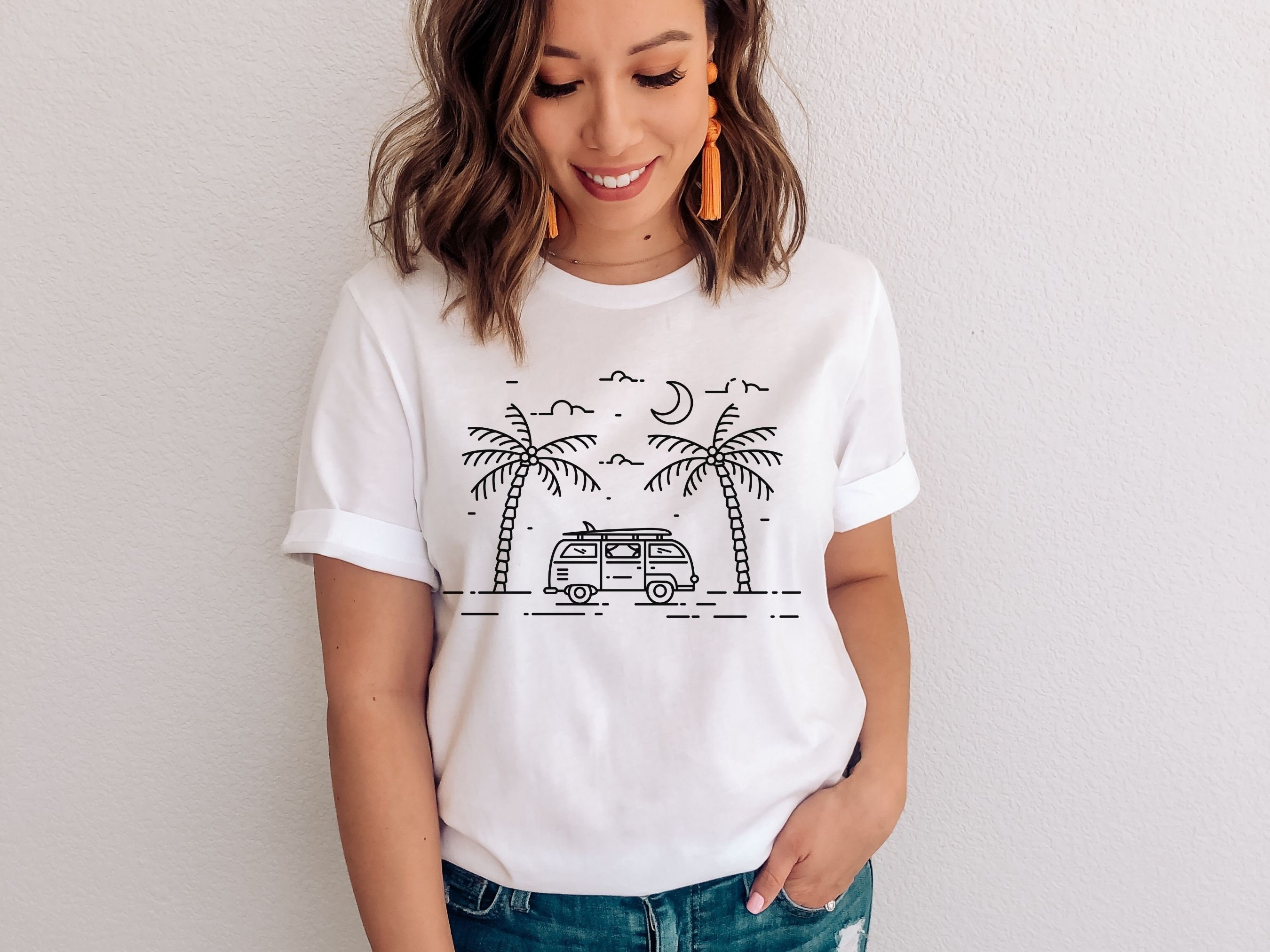 VAN LIFE SHIRT, Vanlife Shirt for Couples, Summer Shirt, Retro Bus ...