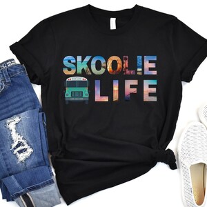 SKOOLIE SHIRT for COUPLES | Bus Life Shirt | School Bus Shirt for ...