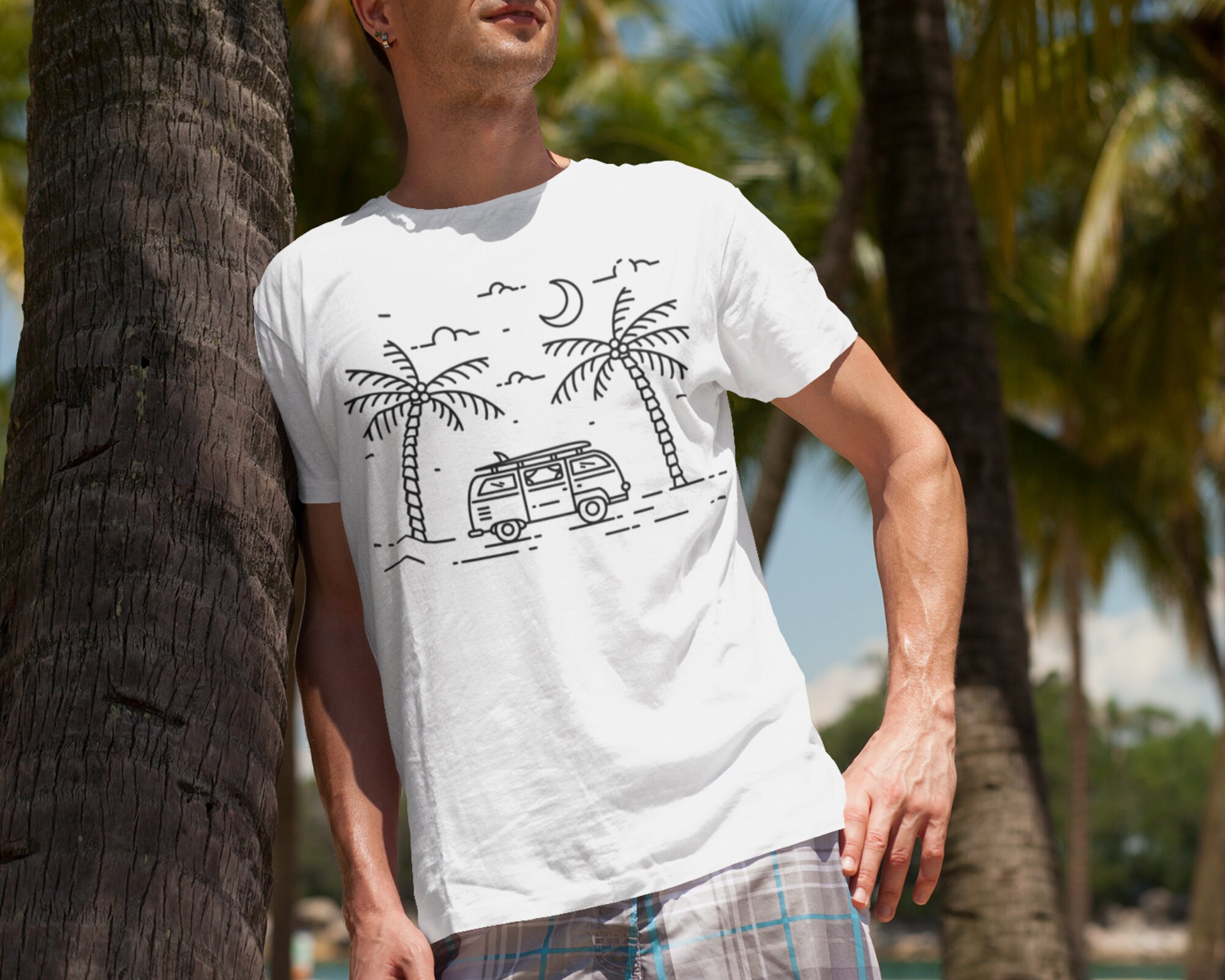 VAN LIFE SHIRT, Vanlife Shirt for Couples, Summer Shirt, Retro Bus ...