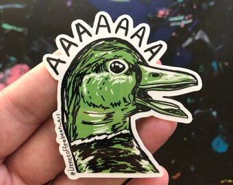 Screaming Grackle Vinyl Sticker for Laptop Waterbottle or | Etsy
