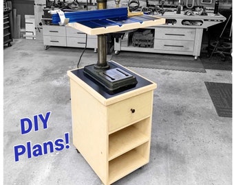 Rolling Drill Press Storage Digital Plans - Etsy