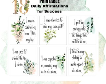 Daily Affirmations Calendar Set of 4 DIGITAL DOWNLOAD - Etsy