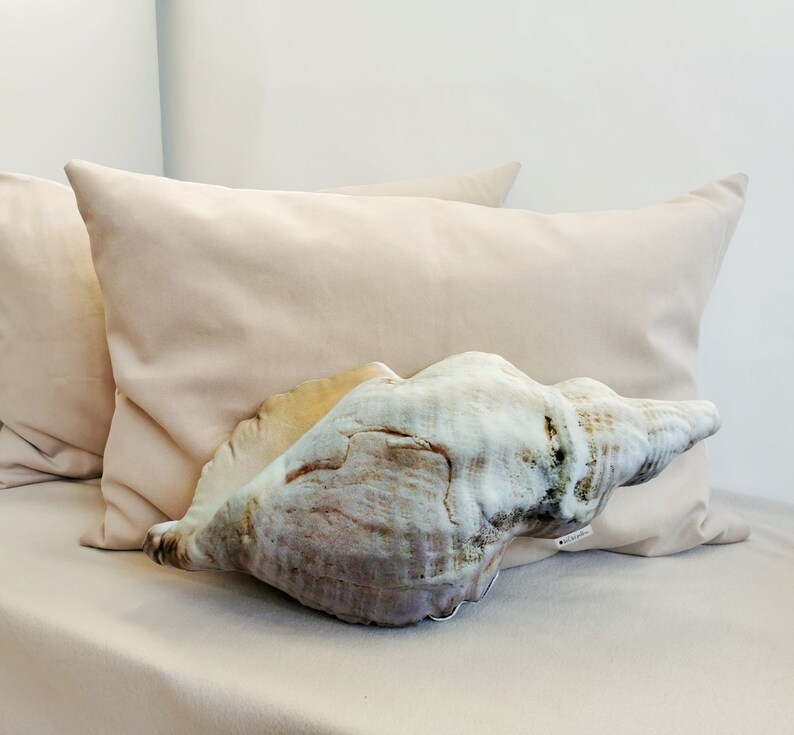 Sea Shell Cushion for Girl Room Decoration Beige Velvet - Etsy