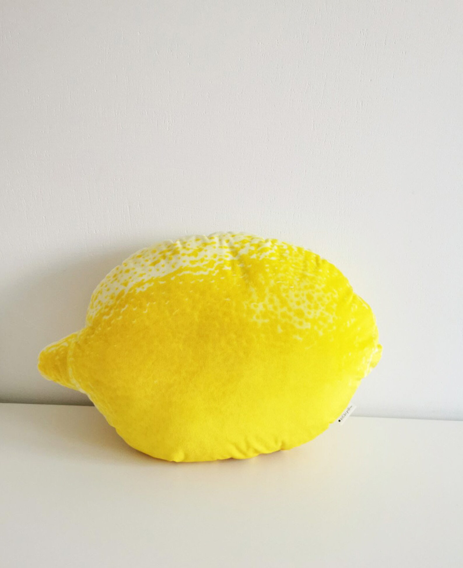 Lemon Pillow: Realistic Velvet Citrus Plush Cushion (17.7") - Etsy