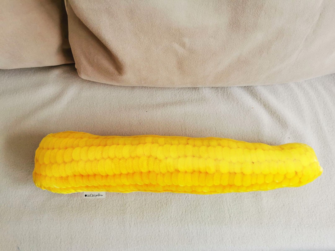 Corn Realistic Looking Pillow, Corn Life Like Plush, Funny Cute Stuffed ...