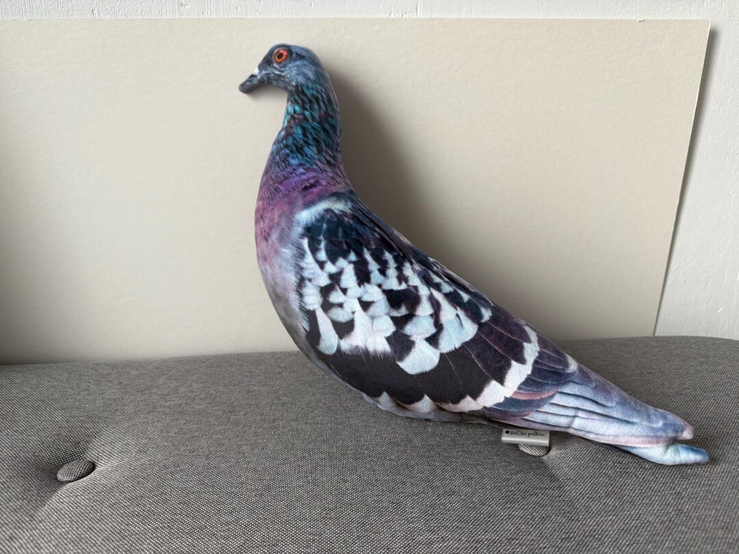 Christmas Pigeon Plush Stuffed Animal, Pigeon Pillow Realistic Plush ...