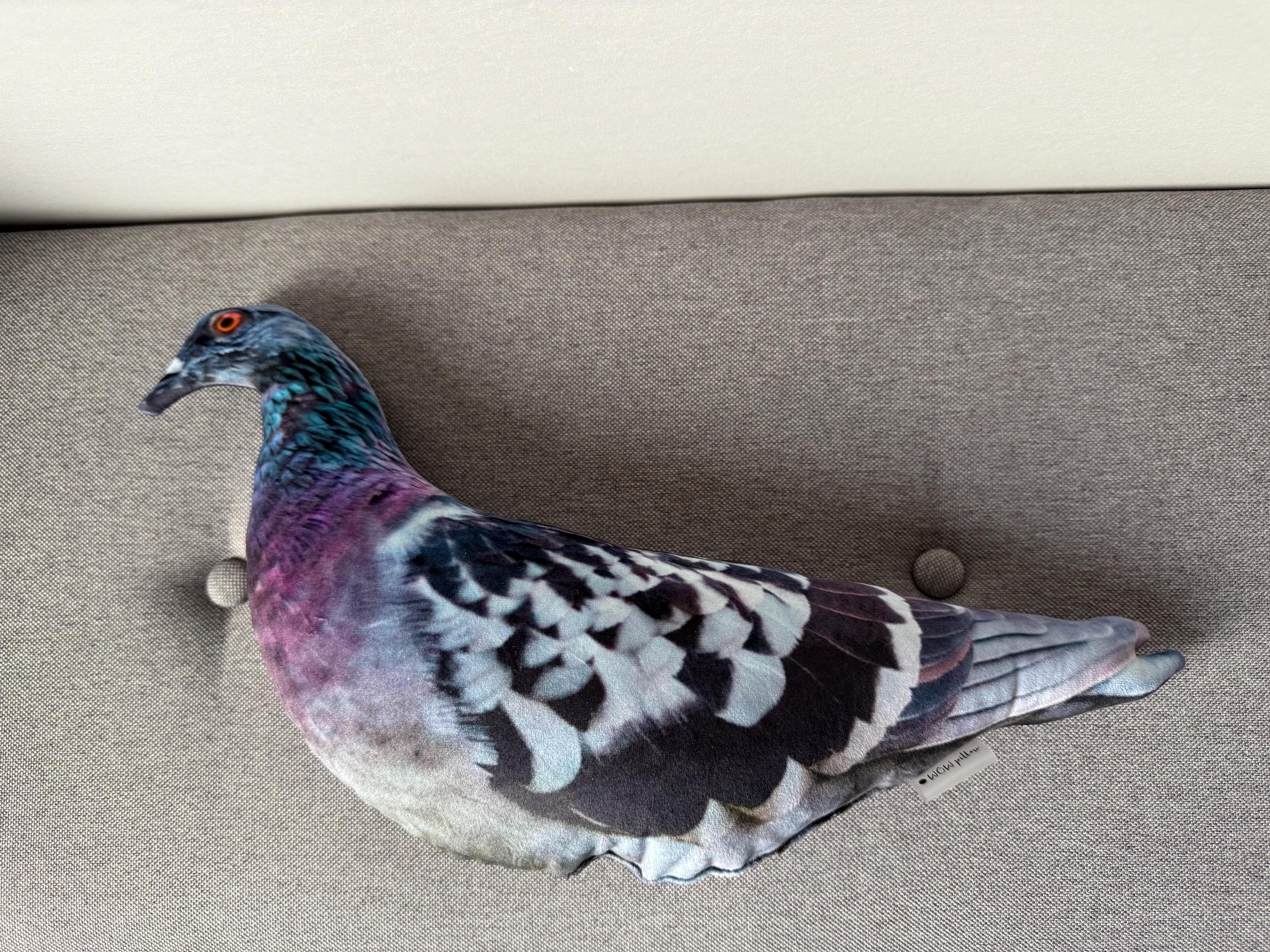 Christmas Pigeon Plush Stuffed Animal, Pigeon Pillow Realistic Plush ...