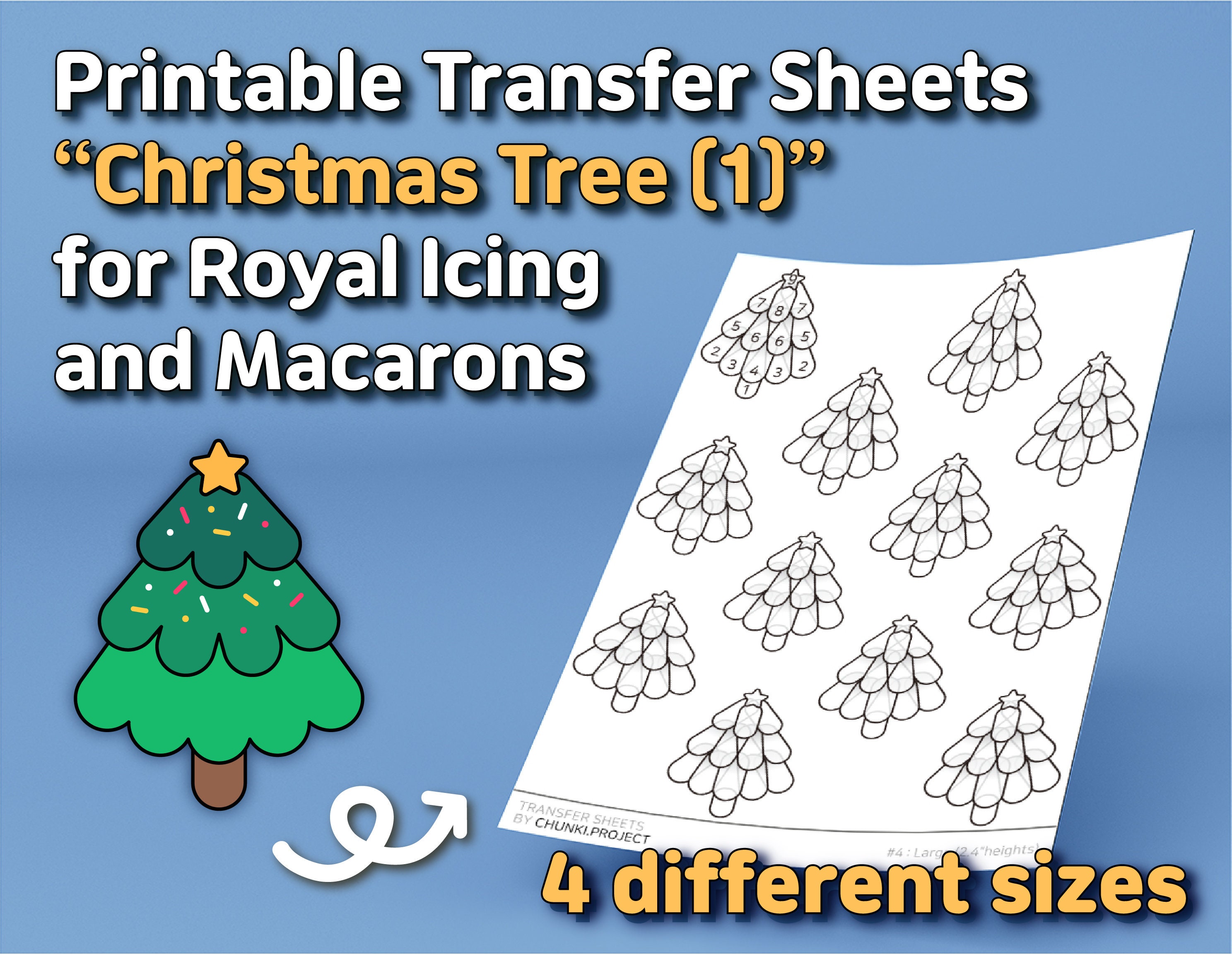 Printable Transfer Sheets christmas Tree 1 for - Etsy