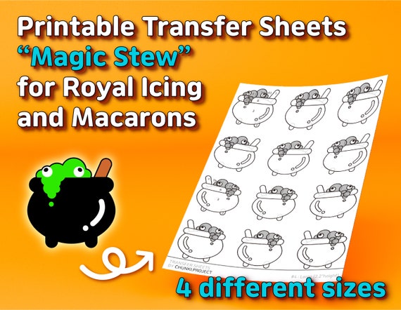 Printable Transfer Sheets halloween Magic Stew for - Etsy