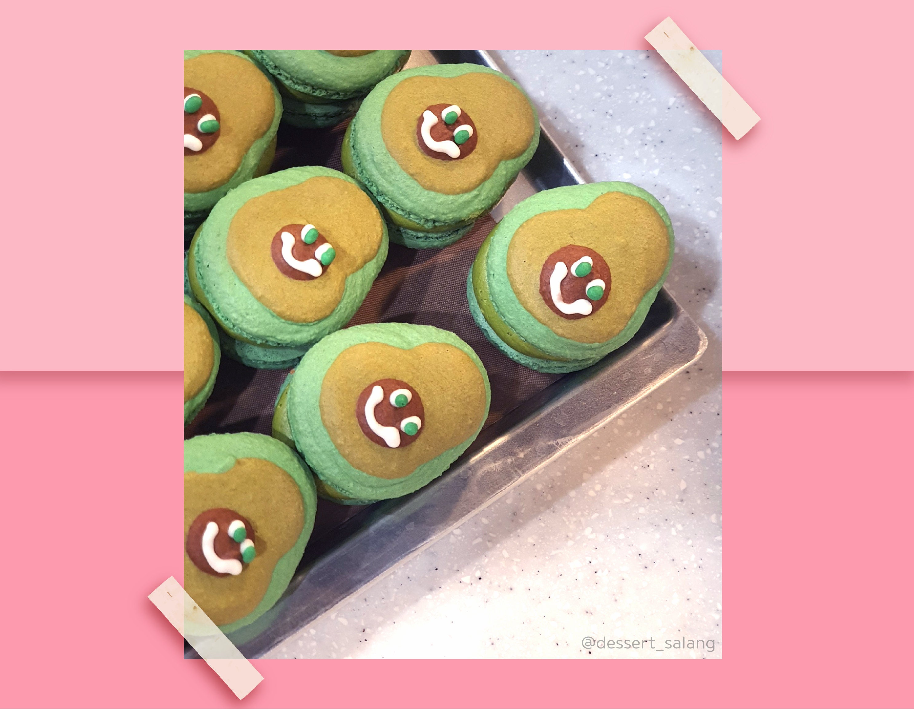 Printable Template "avocado Design" for Macaron or Icing Transfer - Etsy