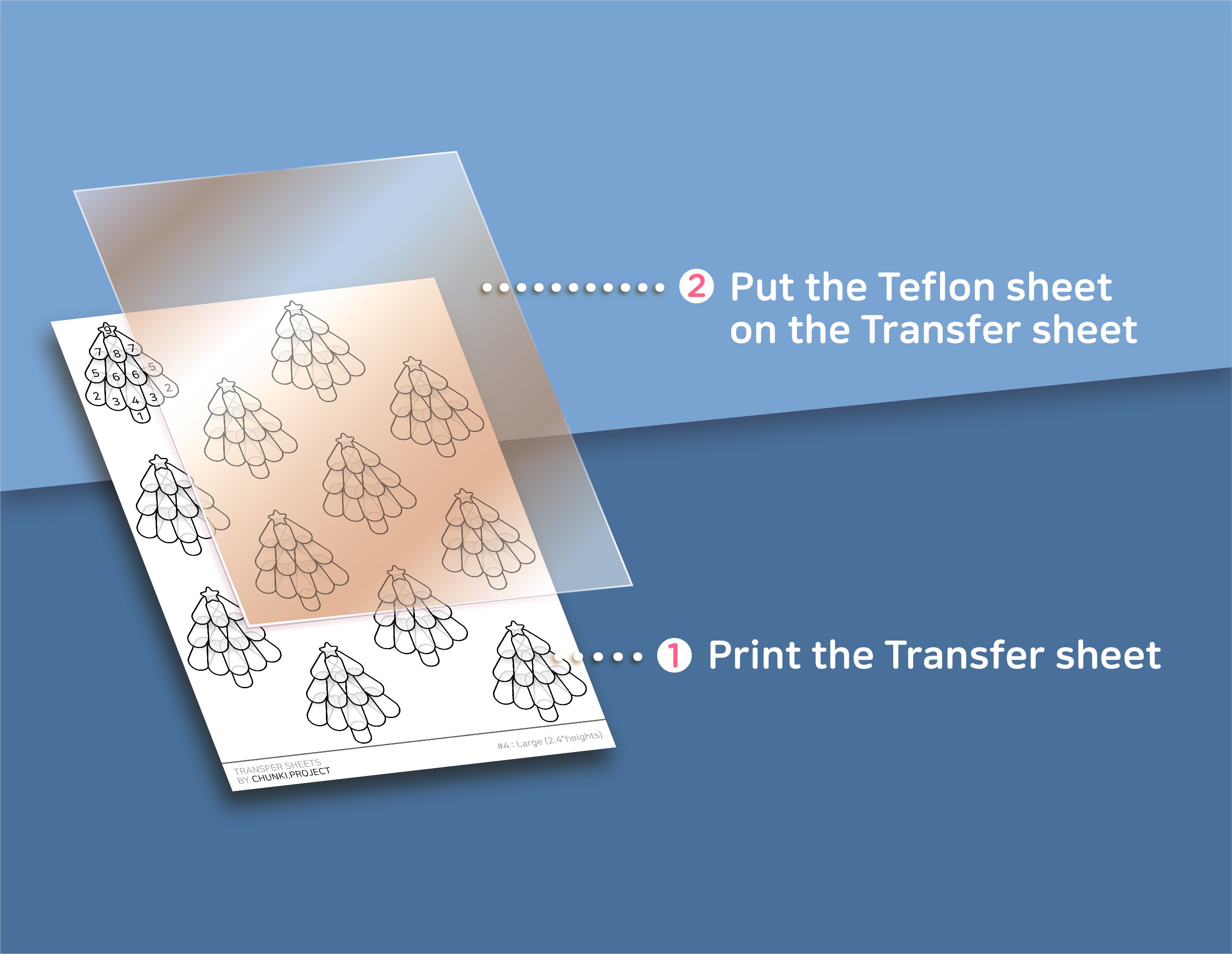 Printable Transfer Sheets christmas Tree 1 for - Etsy