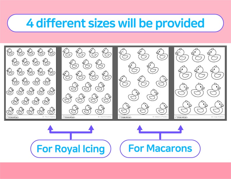 Printable Transfer Sheets "adorable Duck Character" for Royal Icing and ...