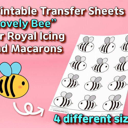 Printable Transfer Sheets lovely Bee for Royal - Etsy