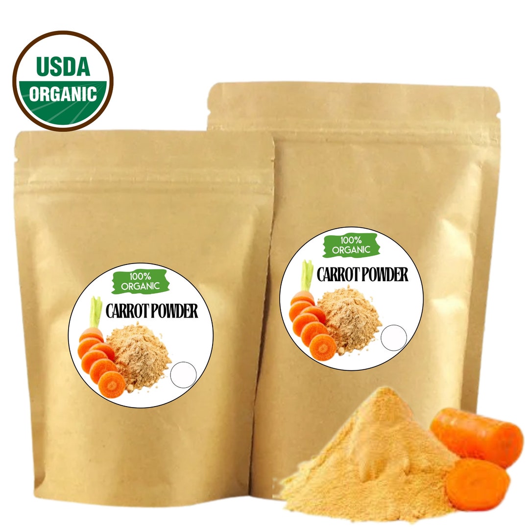 Organic Carrot Powder - 100% Pure Natural Vegetable Superfood - Etsy