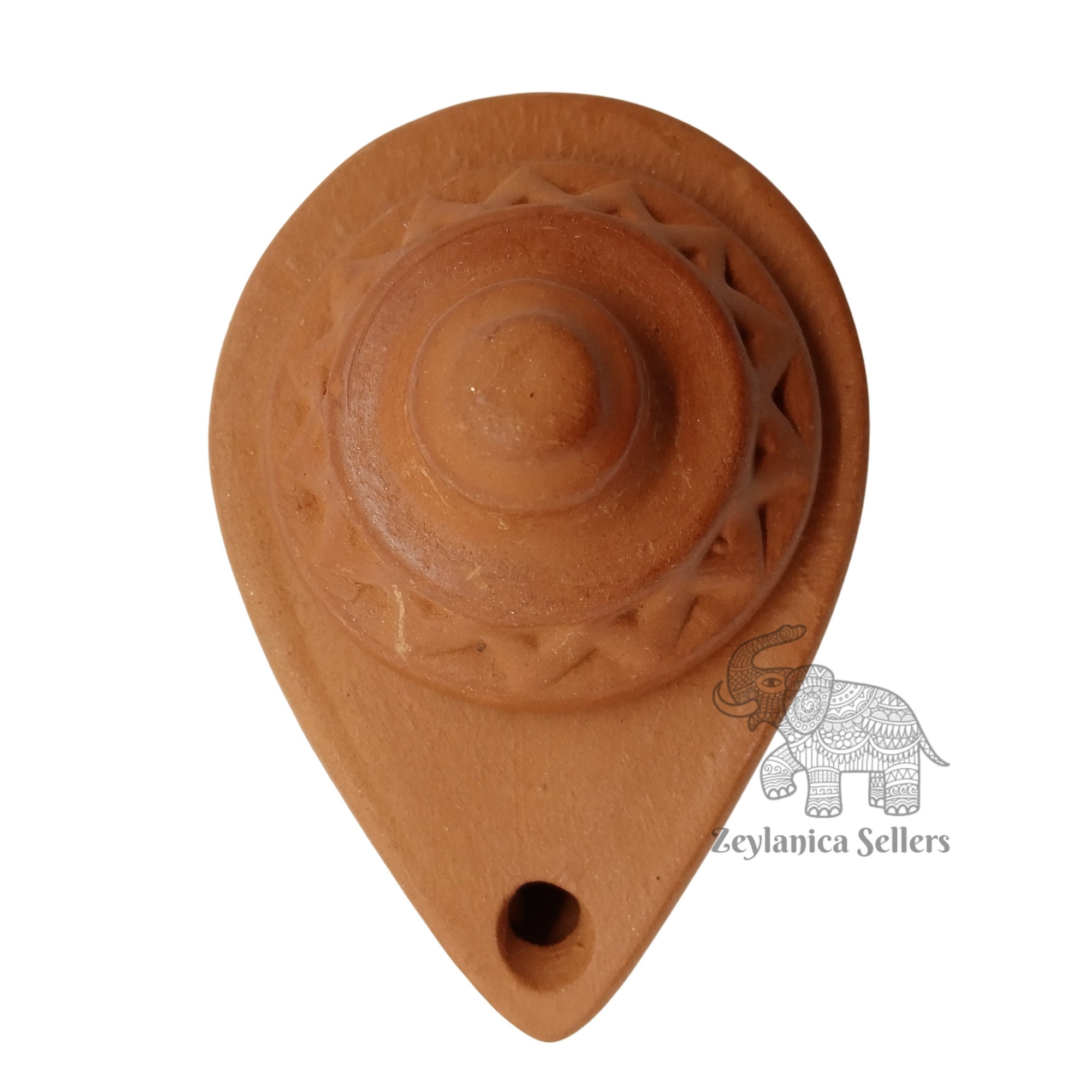 Clay Lamps Diyas Home Room Décor Oil Lamp Handmade Round Decorated ...