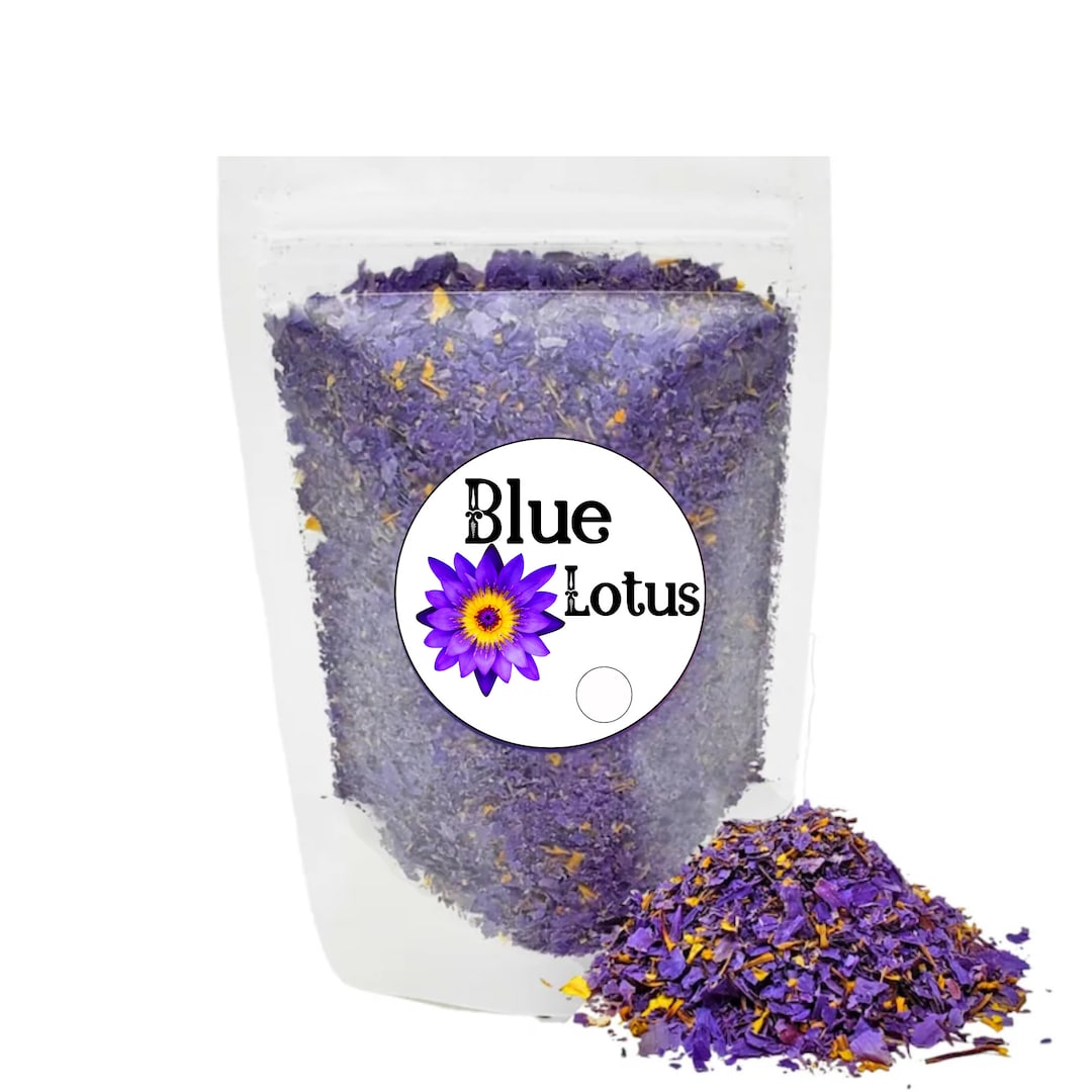 PRE-GROUND Egyptian Blue Lotus Petals Stamen .25oz 7oz Bulk Powerful ...