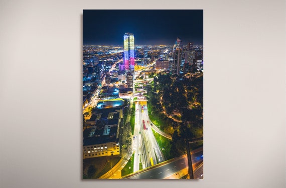 Bogota Wall Art / Colombia / Cartel de Bogotá / Bogota Skyline - Etsy ...