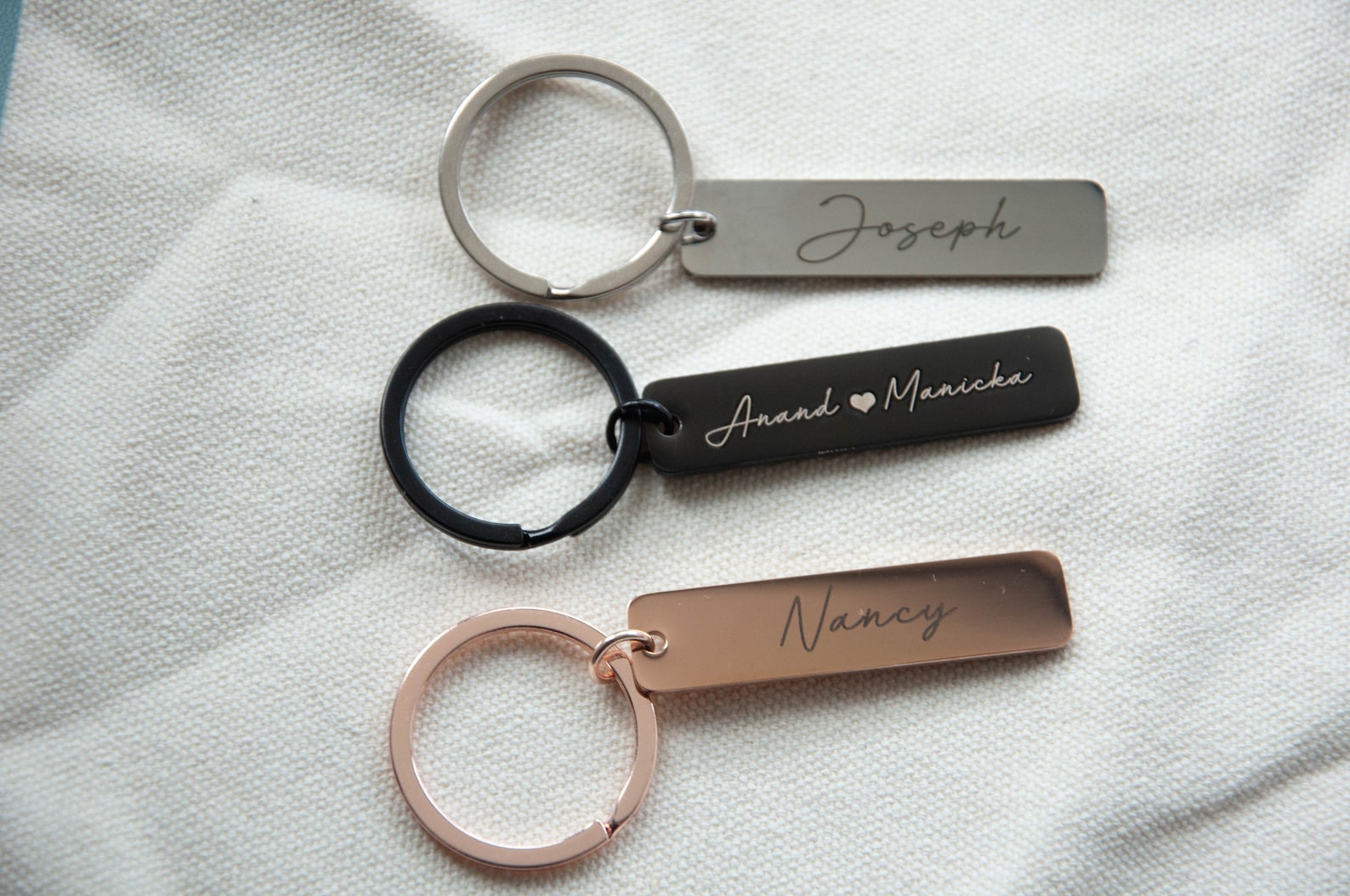 Personalized Keychains, Stainless Steel Keychains, Laser Engraved ...