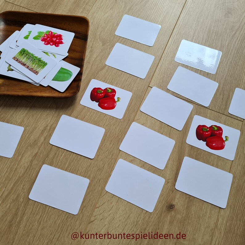 Obst und Gemüse Lernkarten I Memory I Obst Gemüse Montessori - Etsy