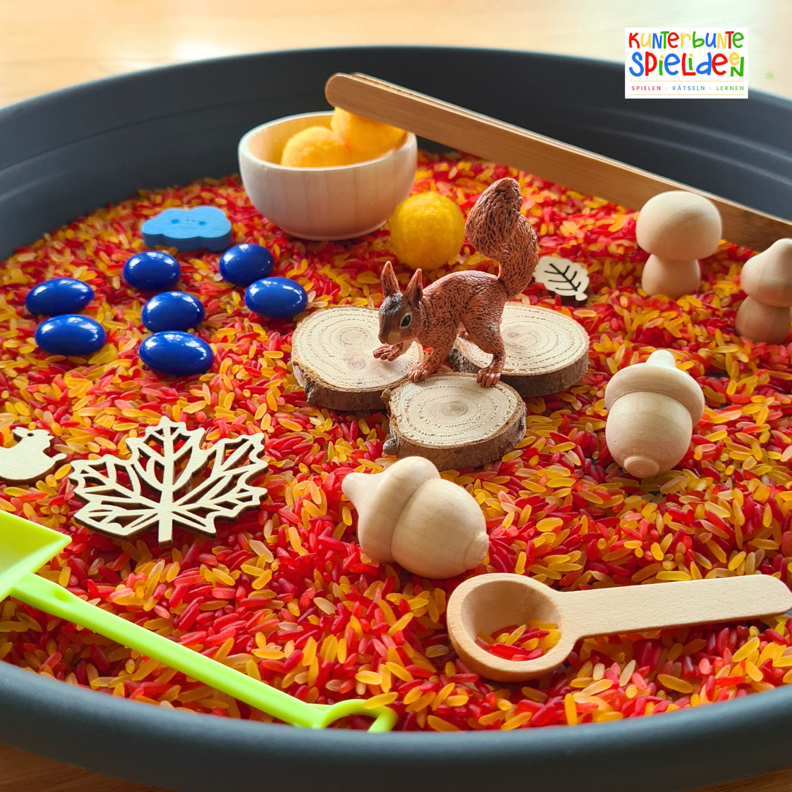 Autumn Sensory Play Activity Tray Montessori Game - Seasonal Table ...