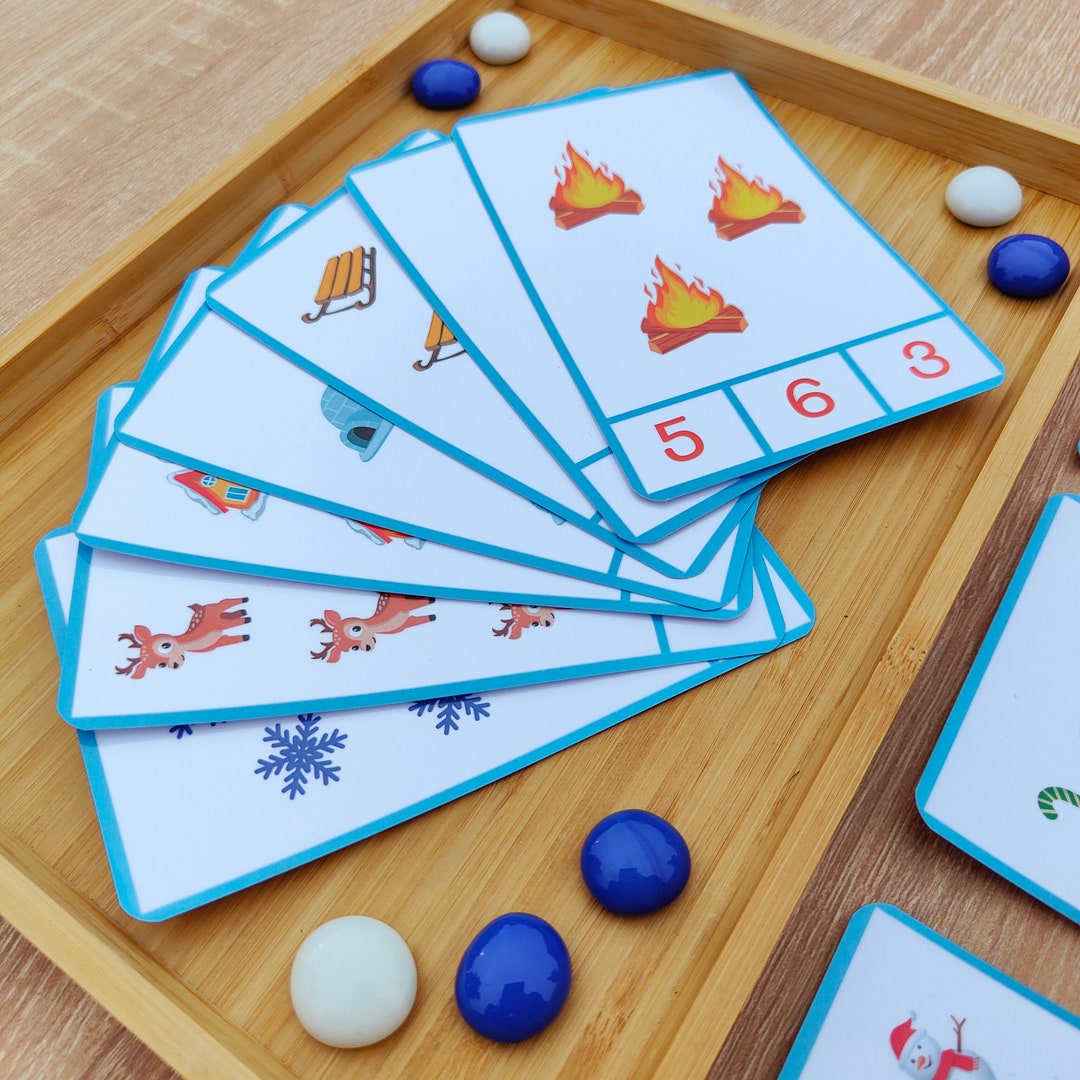 Playset Learning Cards: Learn Numbers 1 to 10 I Montessori Gift ...