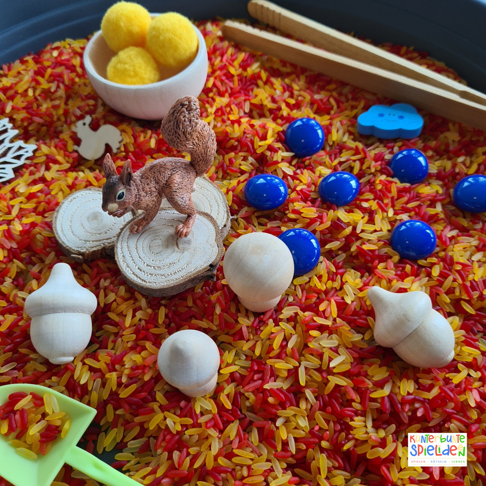 Autumn Sensory Play Activity Tray Montessori Game - Seasonal Table ...