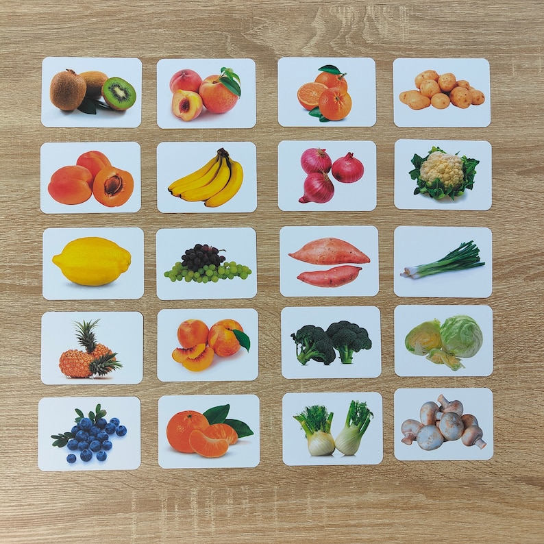Fruit and Vegetable Card Set - Supplementary Set - Fruit and Vegetable ...